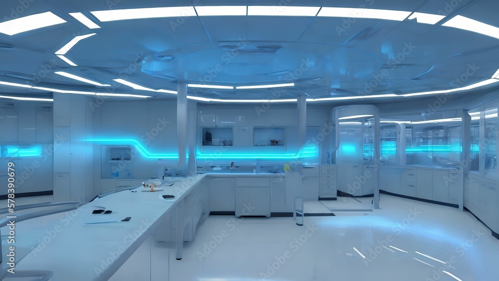 photo of clean modern laboratory, generative art by A.I Stock ...