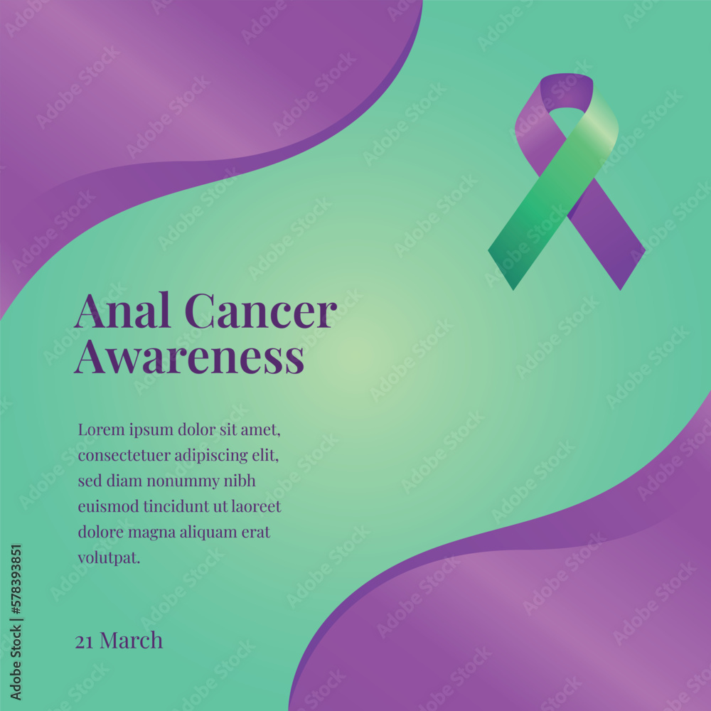 Vector Graphic Of Anal Cancer Awareness Good For Nanal Cancer Awareness
