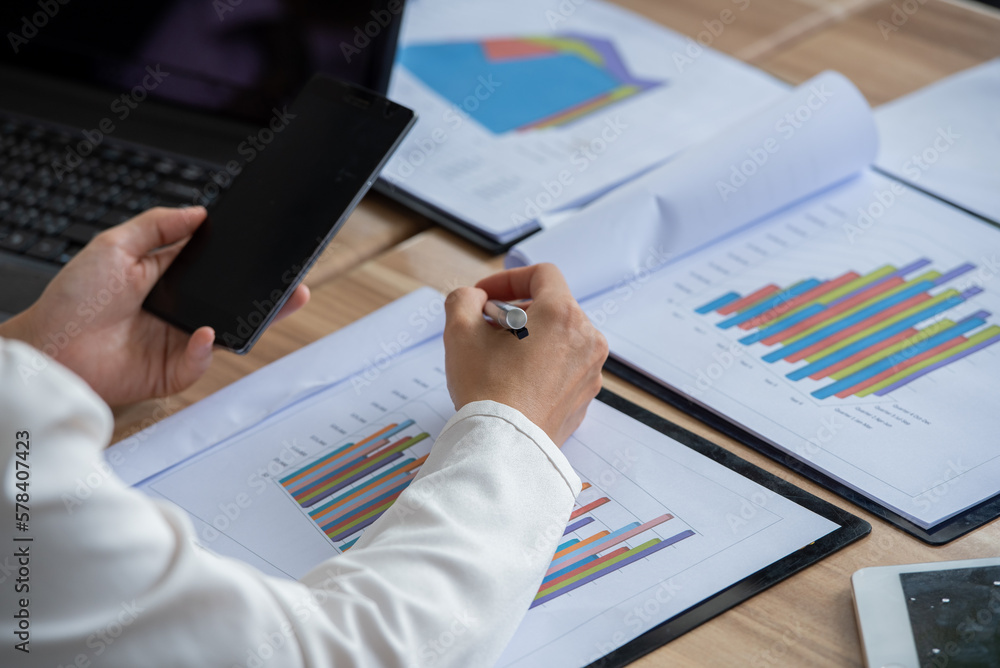 Many data analyst statistics drawing graph analytics diagram work paper ...