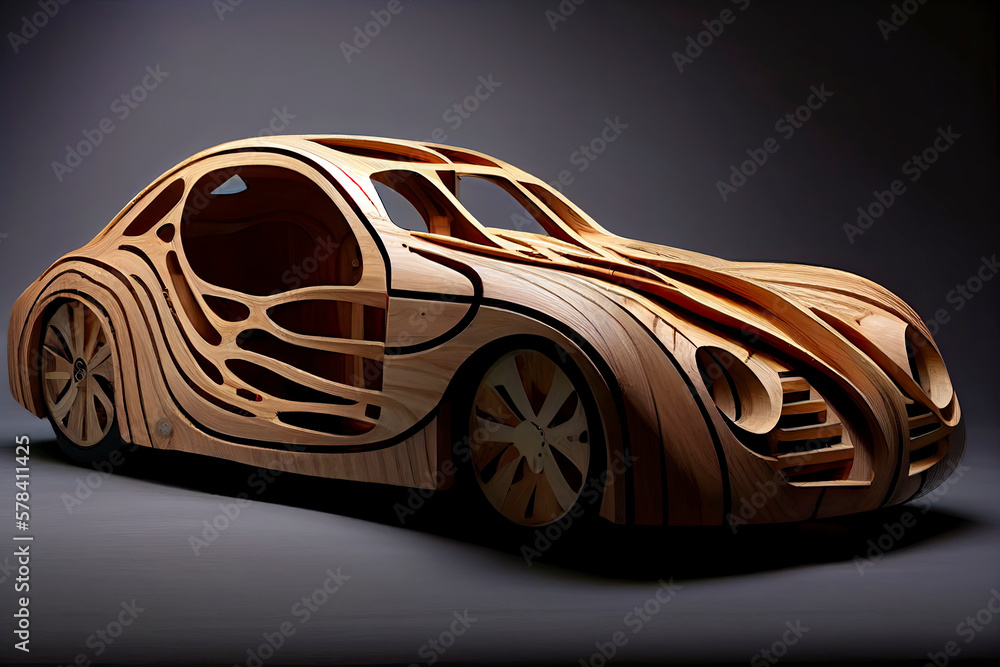 carbon-neutral car made from wood is an interesting concept that ...