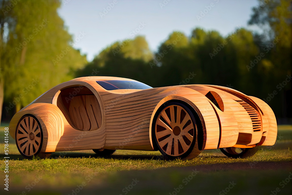 carbon-neutral car made from wood is an interesting concept that ...