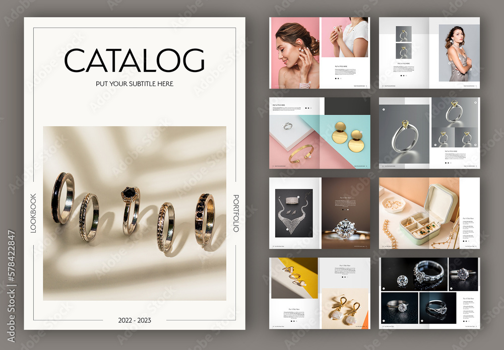 Catalog Portfolio Layout Stock Template | Adobe Stock