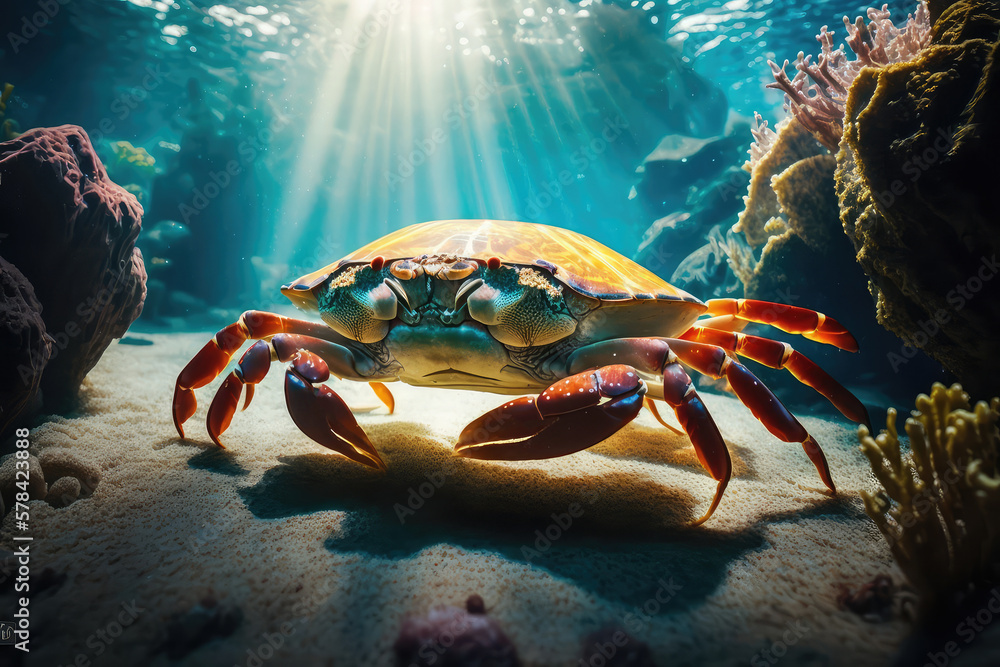 Crab Underwater