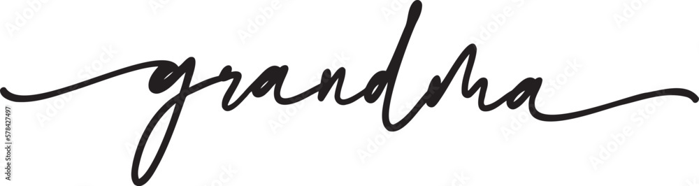 Grandma calligraphy. Hand drawn lettering phrase, Calligraphy t shirt ...