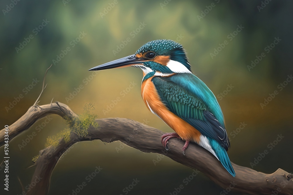 Regal Perch: A Stunningly Realistic High-Resolution Image of a Male ...