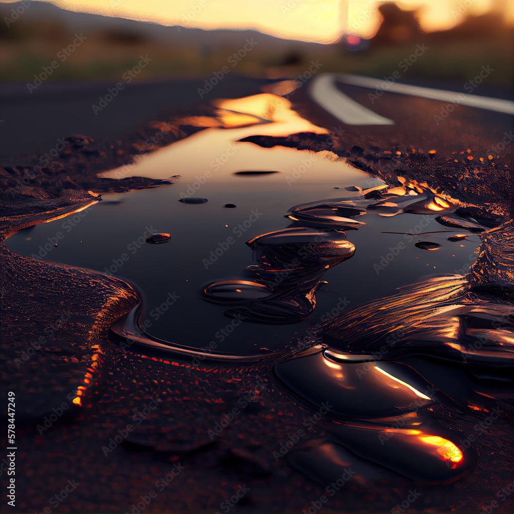 Ultra-Realistic Cinematic Depiction of Bitumen in 8K Resolution ...
