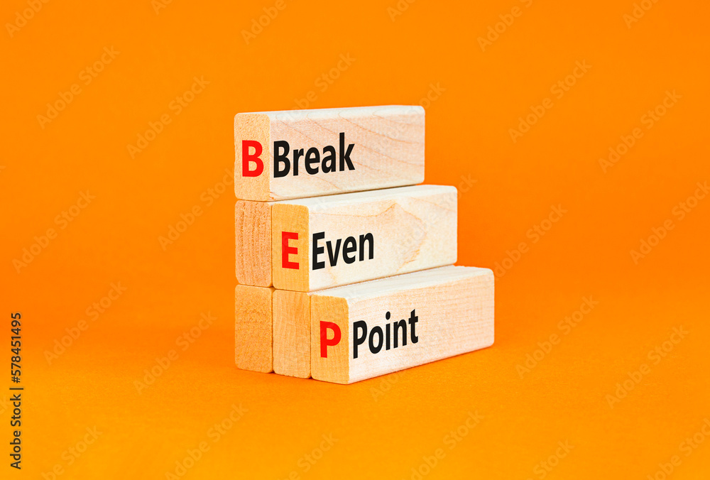 BEP break even point symbol. Concept words BEP break even point on ... BEP break even point symbol. Concept words BEP break even point on ...