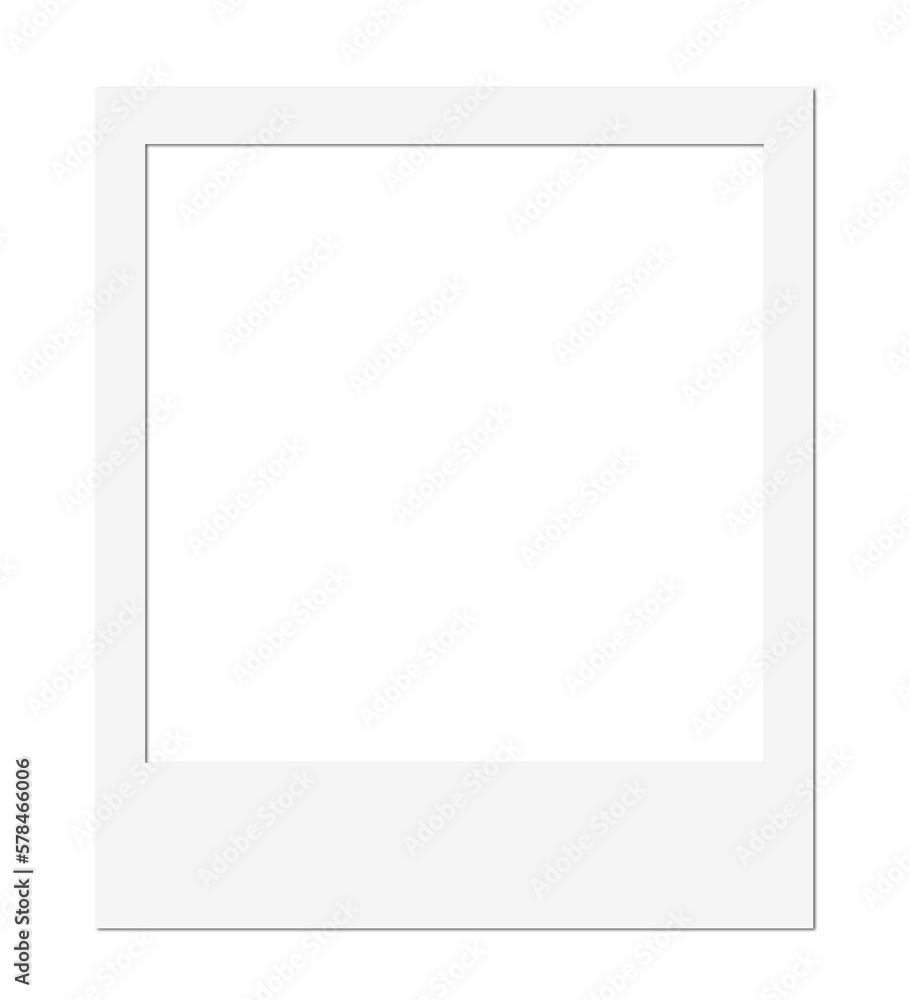 Isolated Transparent White Polaroid Photo Frame Stock Illustration ...