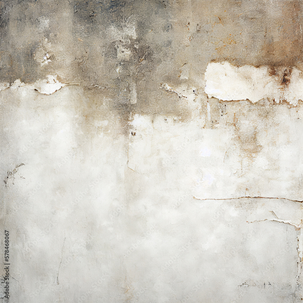 Texture of an old broken wall, scratches and chips - AI generated image ...