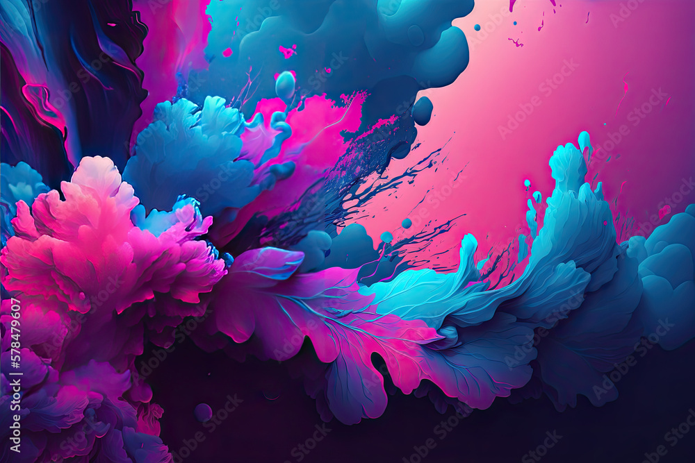 Blue and Pink Wallpaper - Blue and Pink Backgrounds Series - Blue and ...