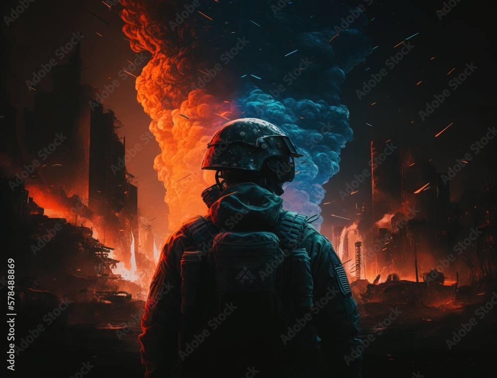 Fantastic war gaming background poster for desktop and mobile colourful ...