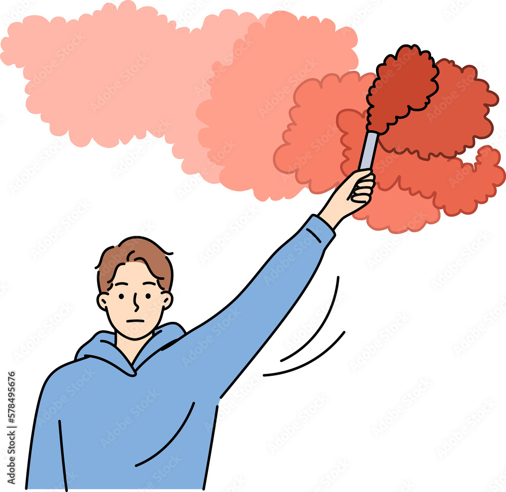 Man gives sos signal with red smoke needs support after unforeseen ...