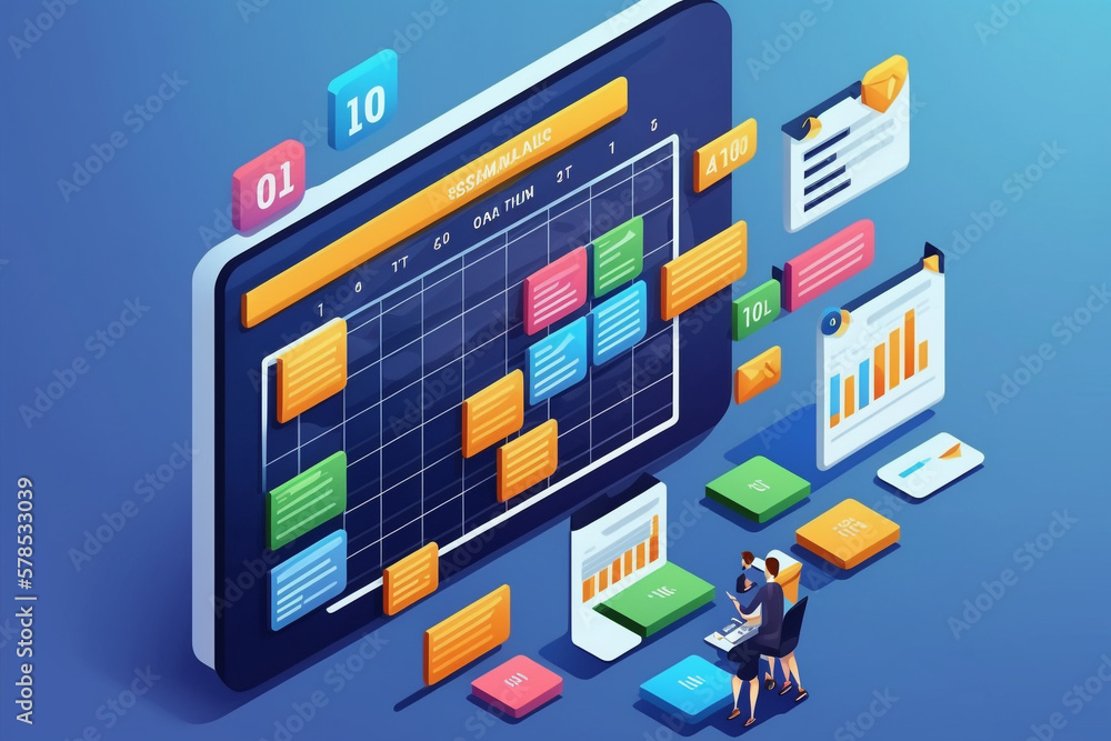 online weekly schedule and calendar planner organization management on ...