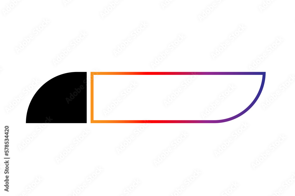 simple modern lower third design instagram gradient color with line for ...