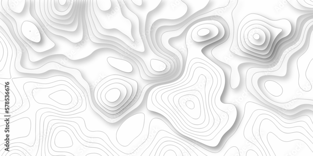 Topographic map. Geographic mountain relief. Abstract lines background ...