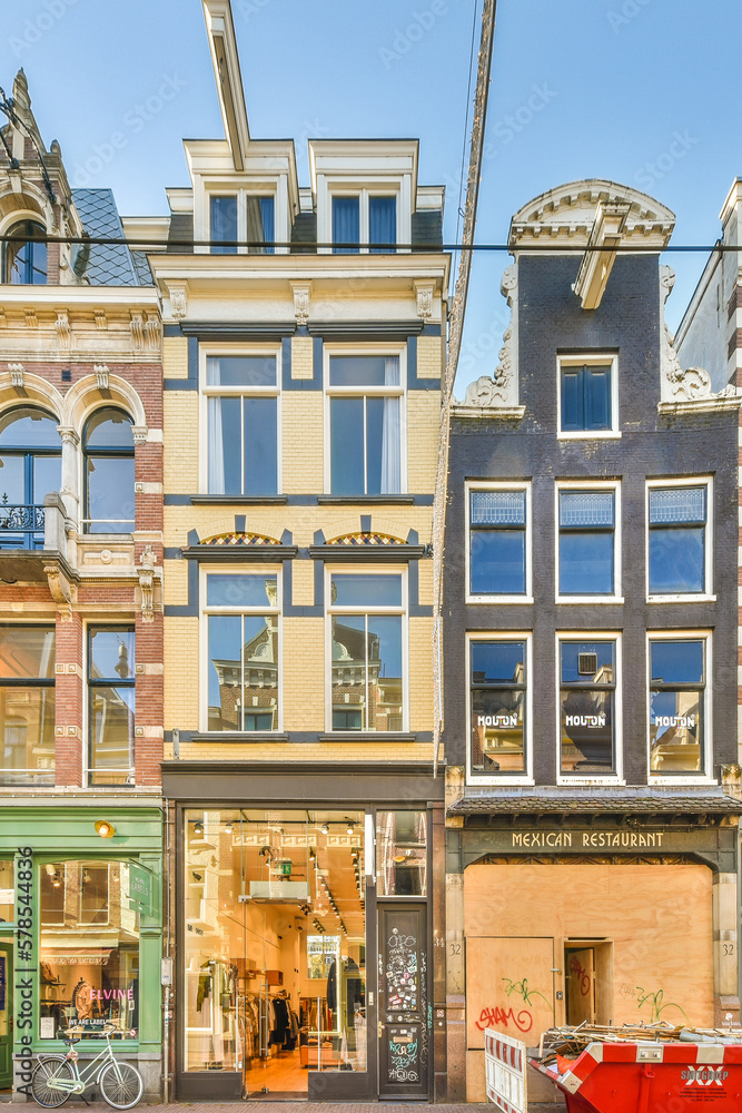 some buildings that look like they are in the same places, but with ...