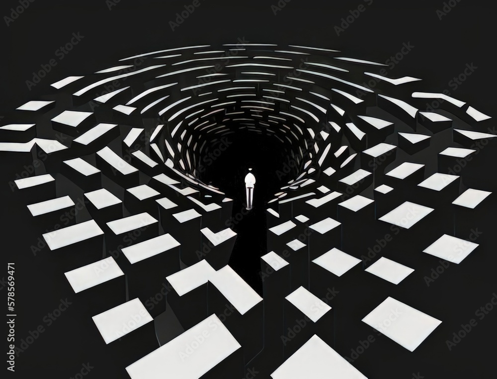 Depression as a deep abyss with no end in sight a bottomless pit of ...