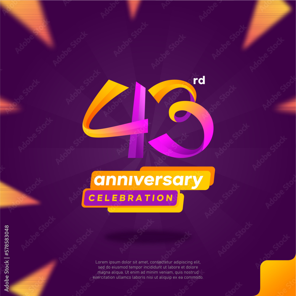 Number 43 logo icon design, 43rd birthday logo number, 43rd anniversary ... Number 43 logo icon design, 43rd birthday logo number, 43rd anniversary ...
