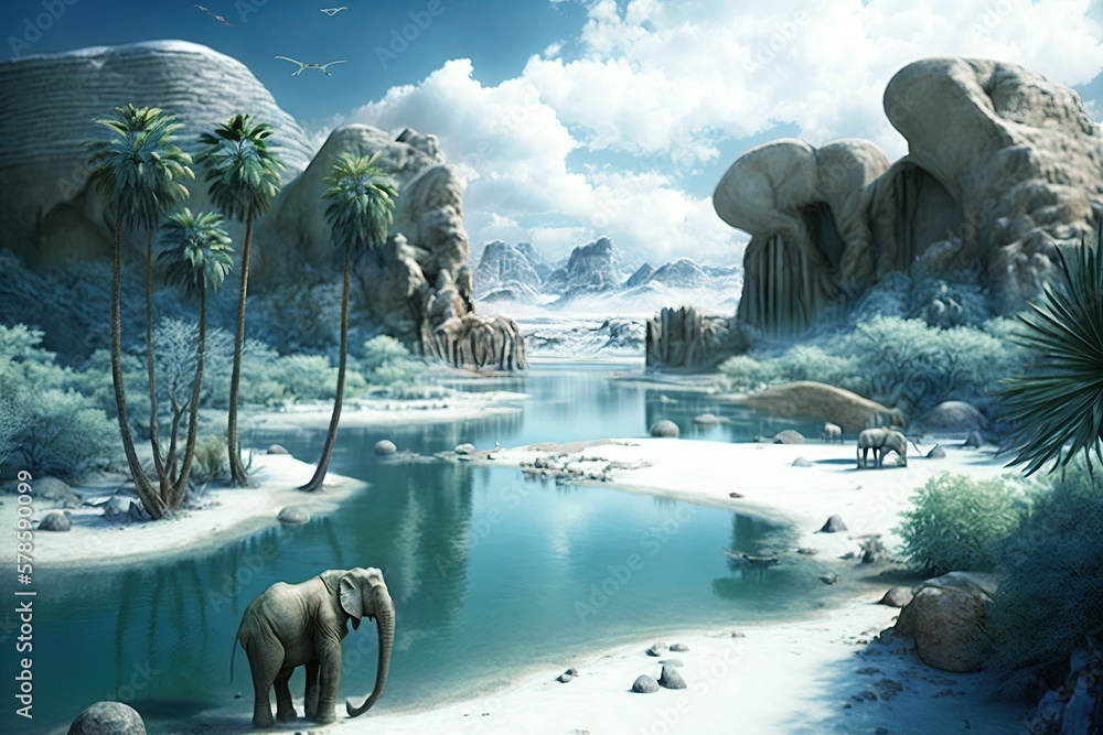 In the forest habitat of 10,000 BC, there existed a diverse range of ...