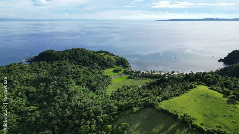 A stunning aerial birds-eye view of Catanduanes, a Philippine island ...