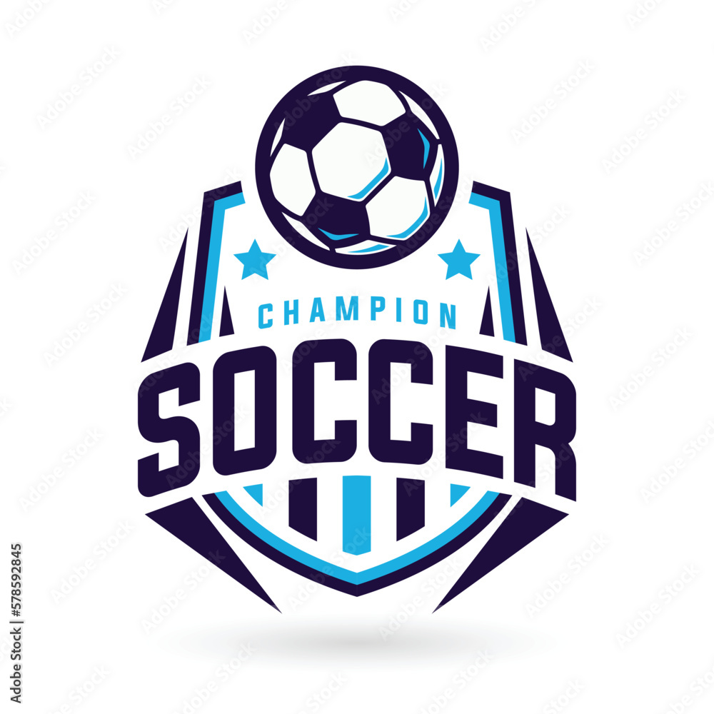 Vetor de Soccer Football Badge Logo Design Templates | Sport Team ...