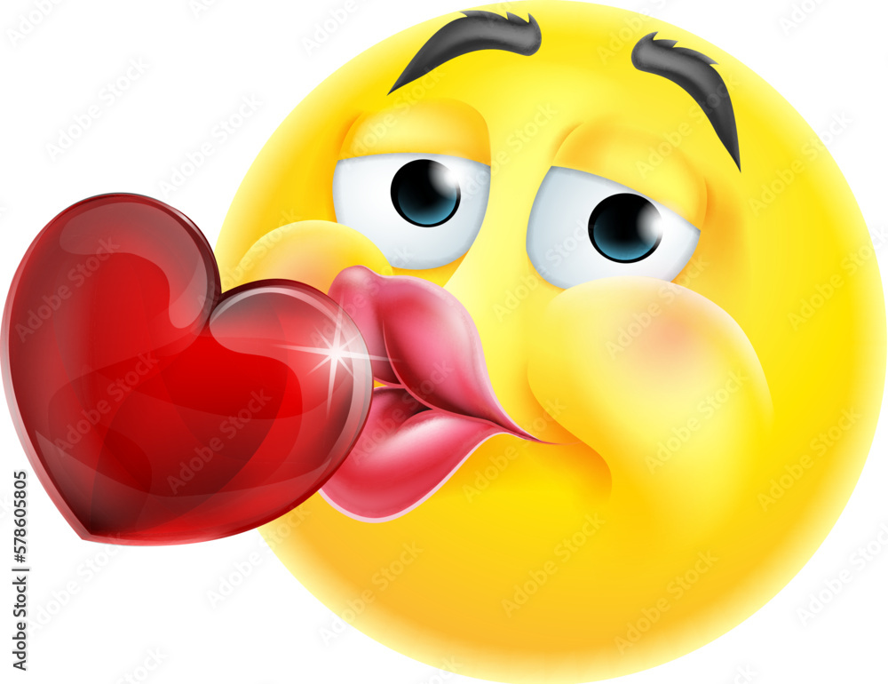 Kissing Smiley Face Clipart