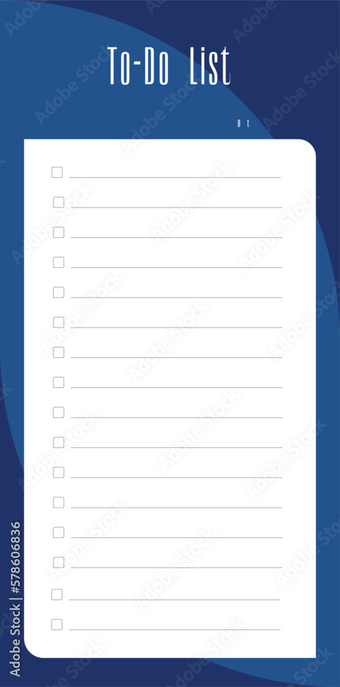 To-do list, planner template for daily checklist reminder เวกเตอร์สต็อก ...