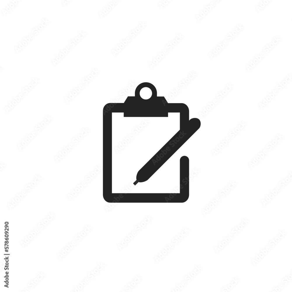 Checklist - Pictogram (icon) Stock Vector | Adobe Stock