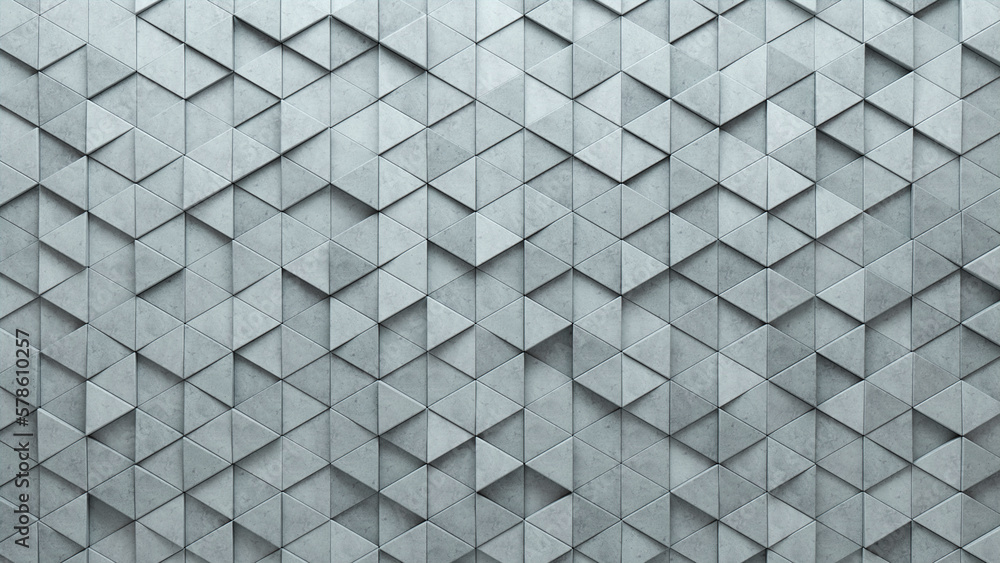 Polished, 3D Wall background with tiles. Triangular, tile Wallpaper ...