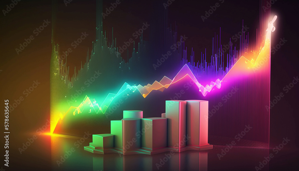 Rainbow chart chart, business, charts, tabloid, data, growth chart ...