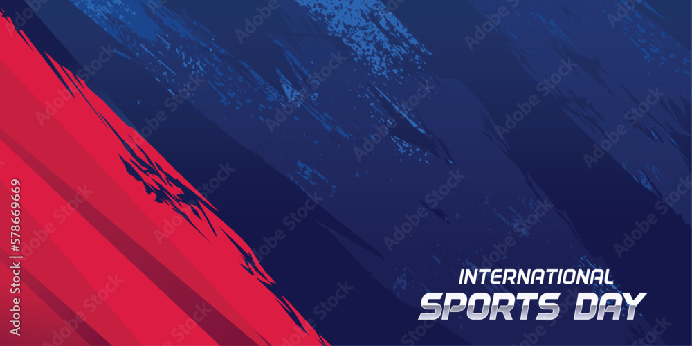 Sports Background Vector. International Sports Day Illustration ...
