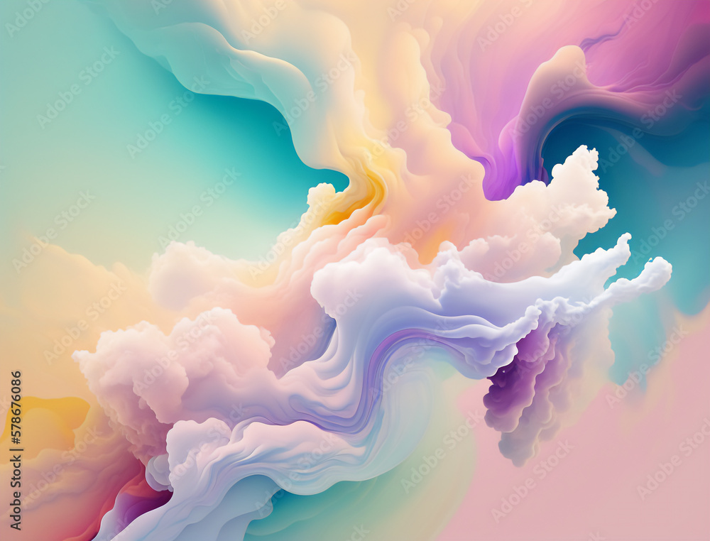 Abstract dream like pastel color cloudy background. Pastel color ...