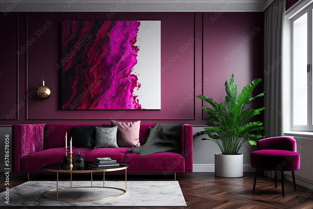 In the high end interior design industry, the color magenta will be all ...