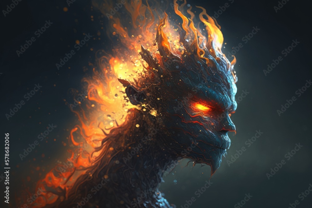 Illustration in the style of depth of field particles depicting the ...