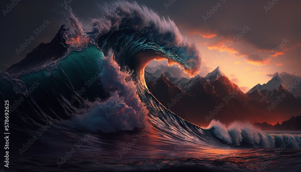 Abstract 4k wallpaper background illustration. art, AI-Generated Stock ...