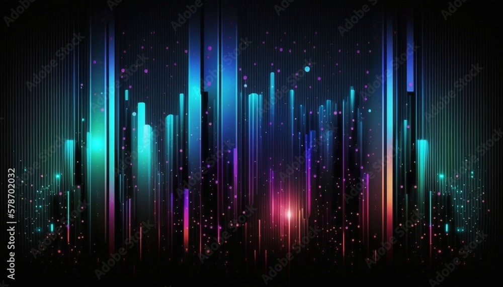 Visualization of realms. technology background Data flow concept ...