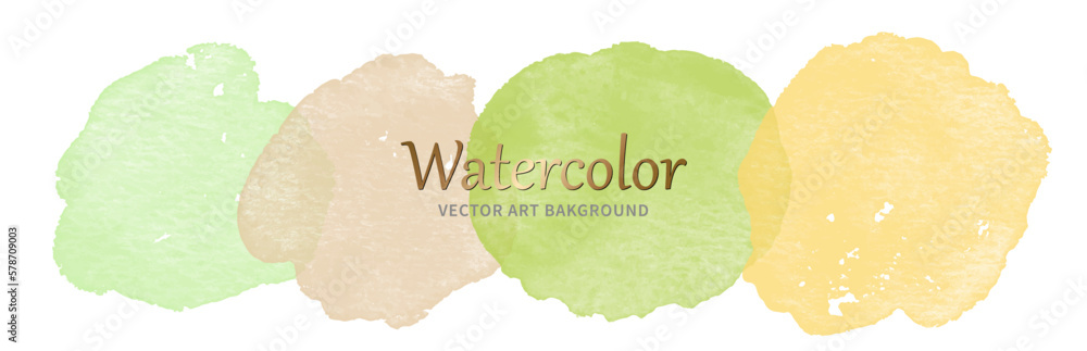 Abstract watercolor vector art background for stickers, cover design ...