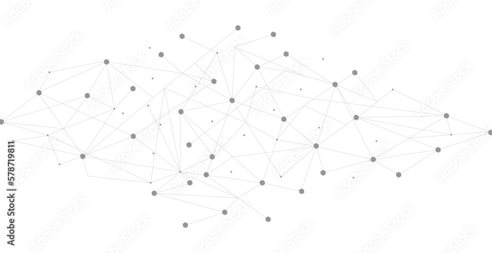 Vecteur Stock Grey network. Abstract connection on white background ...