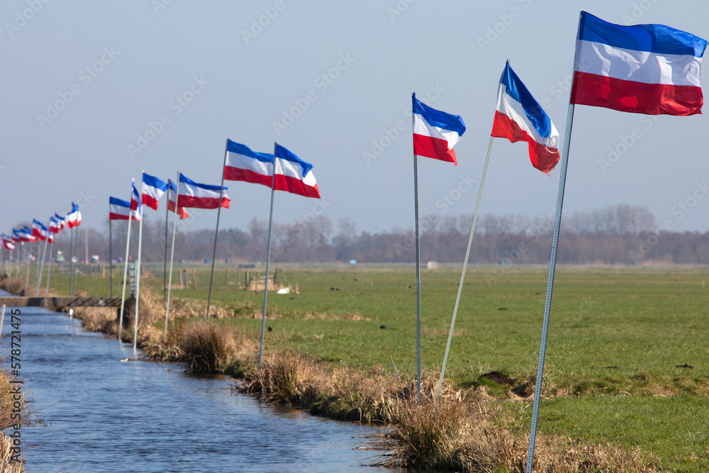 Dutch flags upside down because of farmer protest in the Netherlands ...