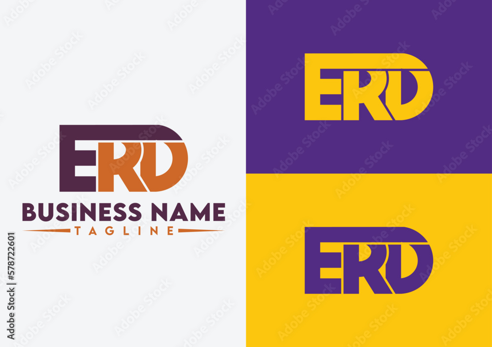 Letter ERD logo design, ERD letter logo Stock Vector | Adobe Stock