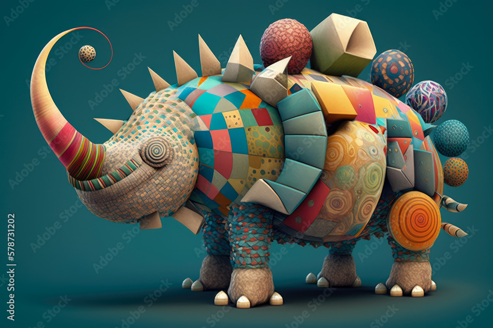 Amusing animal contorting its body in a silly pose with a backdrop of ...