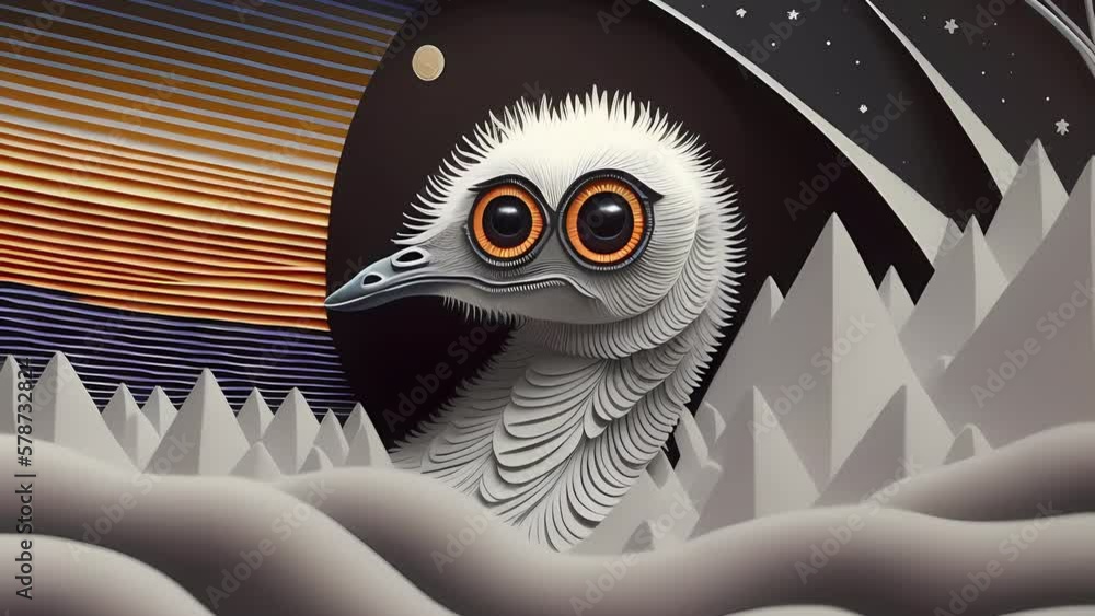 The paper bird is not an ordinary alien species is transformed with the ...