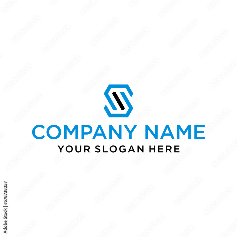 SWM letter logo in the form of hexagons and cube logos with letter ...