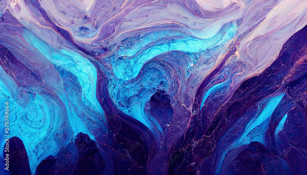 Abstract blue wallpaper. AI Stock Illustration | Adobe Stock