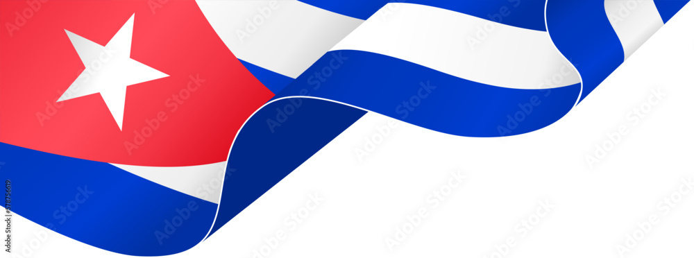Cuba flag wave isolated on png or transparent background Stock Vector ...