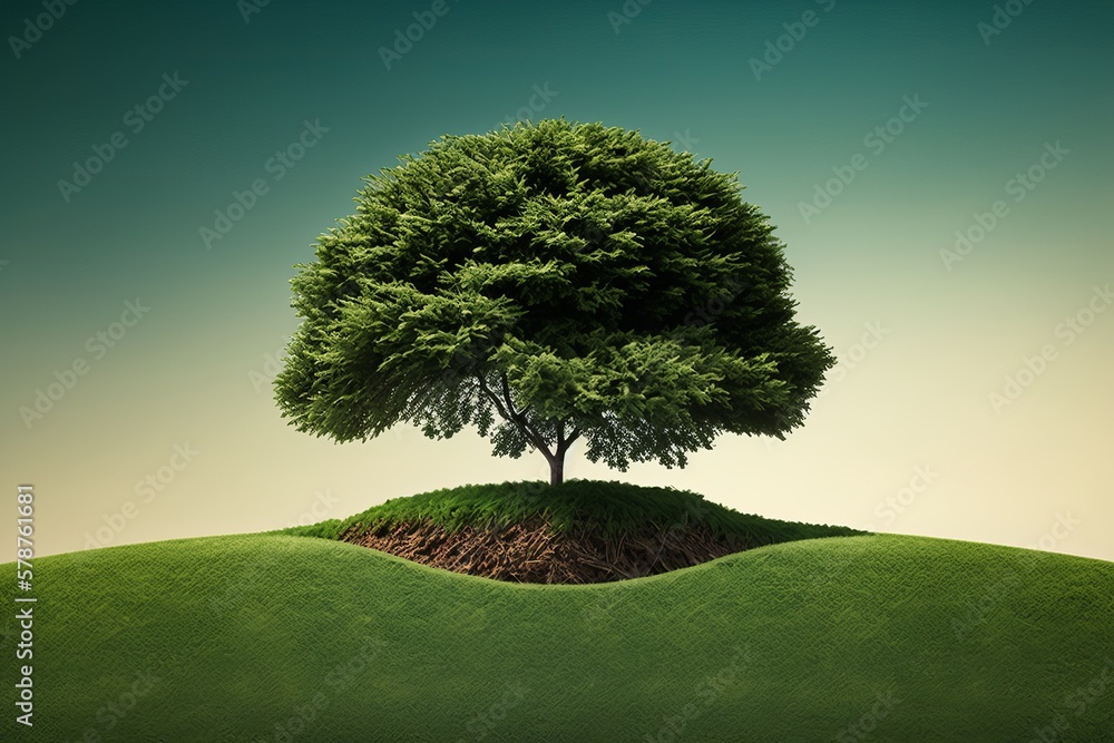 Centennial trees with roots are a symbol of strength. Stock Photo ...