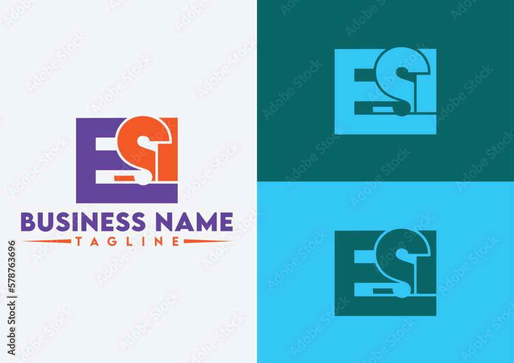 Letter ESI logo design, ESI letter logo Stock Vector | Adobe Stock