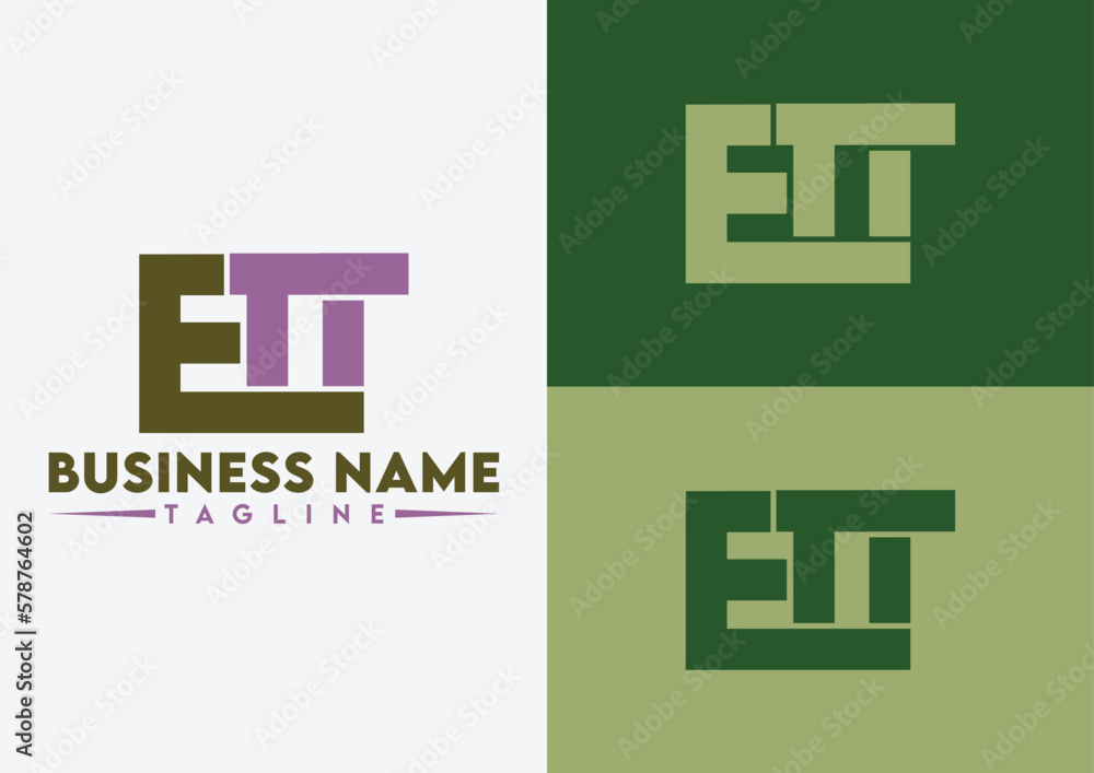 Letter ETT logo design, ETT letter logo Stock Vector | Adobe Stock