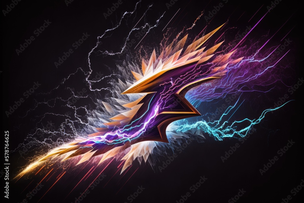 This graphically created vision of lightning quick data transport ...