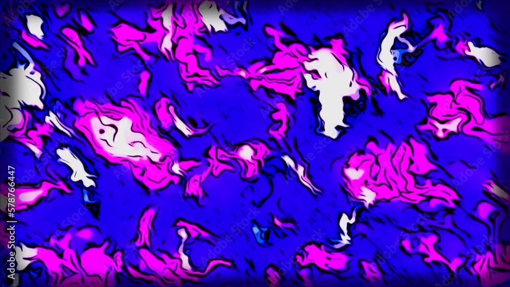 Bright background with moving flickering spots in graphic style. Motion ...